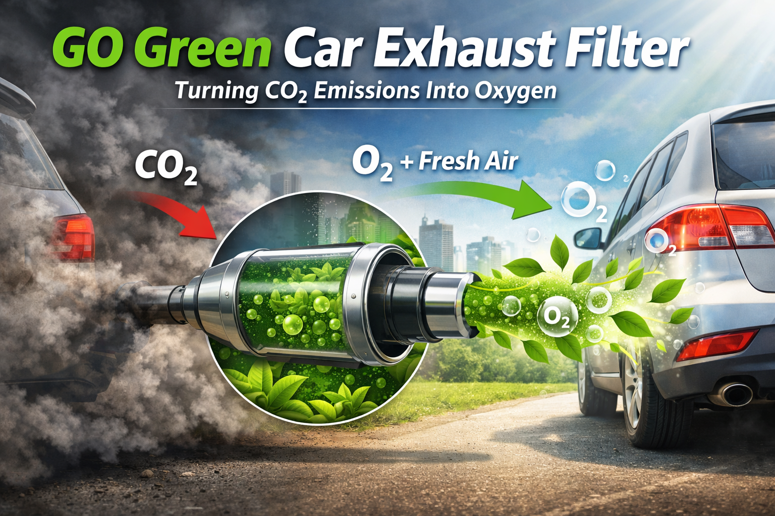 GO Green Car Exhaust Filter Explained: How Indian Students Turn Vehicle ...